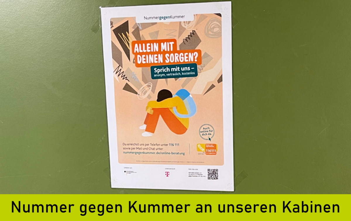 Neue Hinweisschilder „Nummer gegen Kummer“ – SFD '75 e. V.
